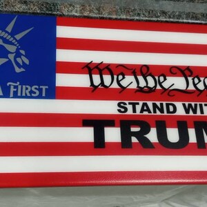 We the People Stand With Trump Car Truck Van Window or Bumper Sticker ...