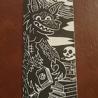 The Apothecary. Spooky Linocut Print. Drawlloween Halloween - Etsy UK