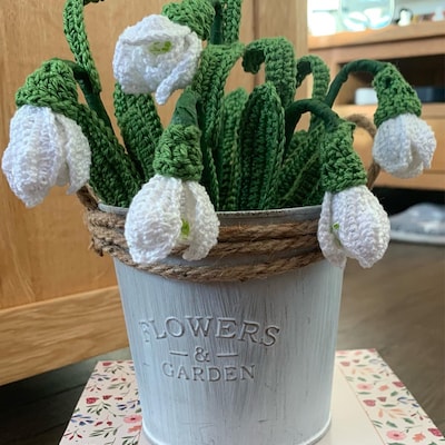 Crochet Snowdrop Pattern Crochet Flower Pattern Photo Tutorial Crochet ...