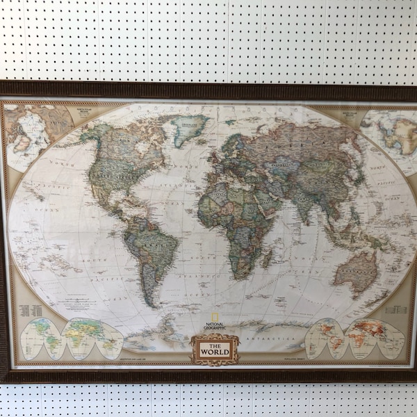 National Geographic Executive Map of the World - World Political Map ...