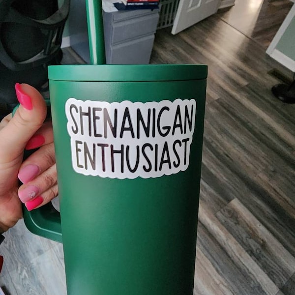 Shenanigan Enthusiast Laptop Stickers, Funny Stickers, Sarcasm Laptop ...