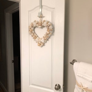Newbeautiful 12 Seashell Wreath Wall Hanger With Starfish and Sand ...