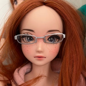 1/4 6-7 BJD Doll Wig MSD Black Short Bob With Bangs Fairyland Unoa Slim ...