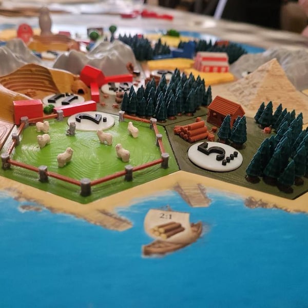3D Catan Pasture Tile to Produce Wool - Etsy Canada