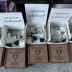 Groomsmen Proposal Box Will You Be My Groomsman, Best Man Proposal ...