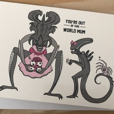 Funny Pun Alien Fathers Day or Birthday Card Sci Fi - Etsy