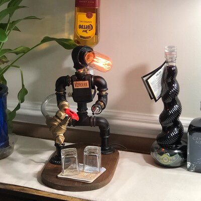 Pipeman Desk Lamp Robot Lamp Home Decor Gift for Him - Etsy