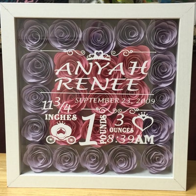 Princess Birth Announcement Statistics Template Svg Baby Stats Svg Dxf ...