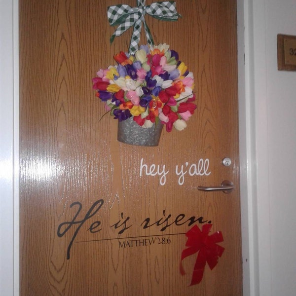 He is Risen Wall Decal - Resurrection Wall Words - Easter Wall Decal ...