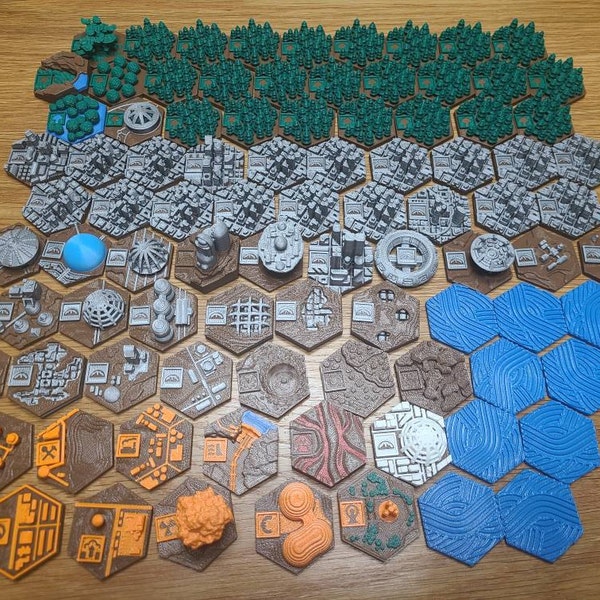 Terraforming Mars Tiles Pack - 97 Tiles - Etsy