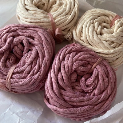 Macrame Soft Cotton Cord 4mm 50 Ft Cotton String Mini Spools Single ...