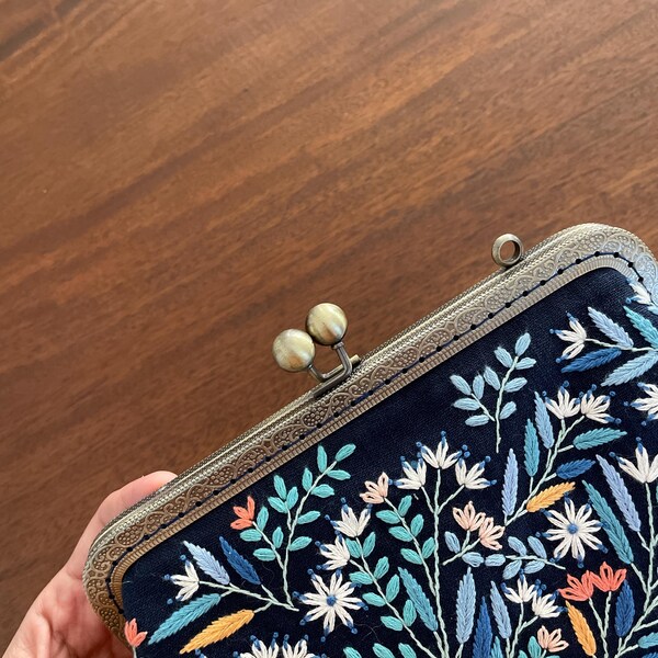 Embroidered Wallet,floral Embroidered Wallet,fabric Wallet,woman ...