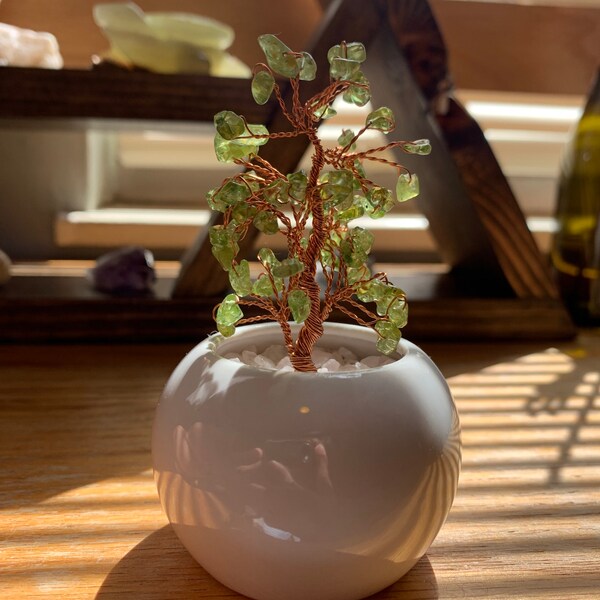 Multi Crystal Tree,gemstone Wire Sculpture Tree of Life,citrine Tree ...