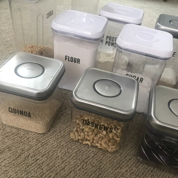 Custom Vinyl Kitchen, Pantry, Fridge Labels for Organization From the ...