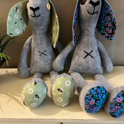 Rabbit Sewing Pattern Pdf for Instant Download, Bunny Rabbit Diy ...