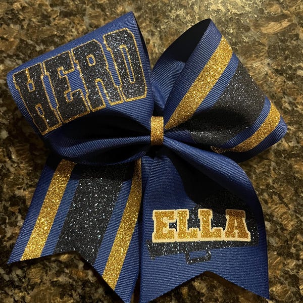 Custom Cheer Bow in Your Team Colors, Great Gameday Cheer Bow ...