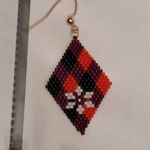 Bead Graph Paper, Seed Bead 2 DROP Brick Stitch Earring Graph Paper, 10 ...