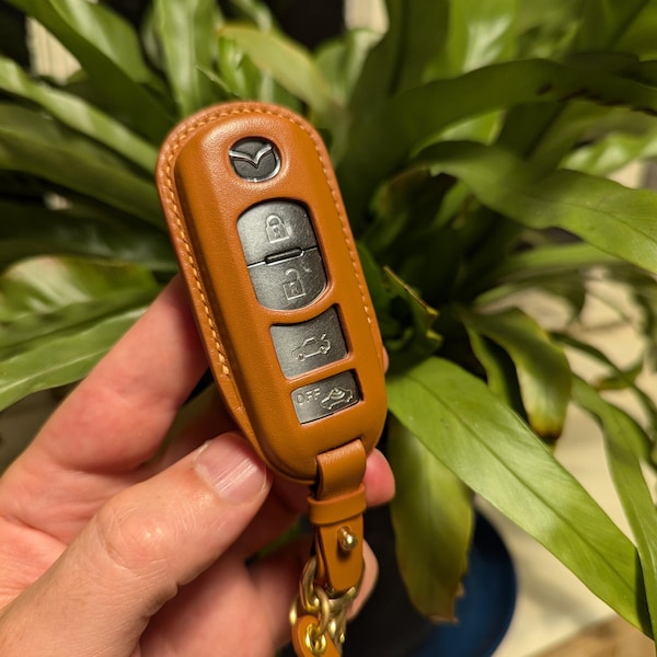 2023 2024 Mini Cooper S JCW Key Fob Cover, Leather Key Case for Keyless ...