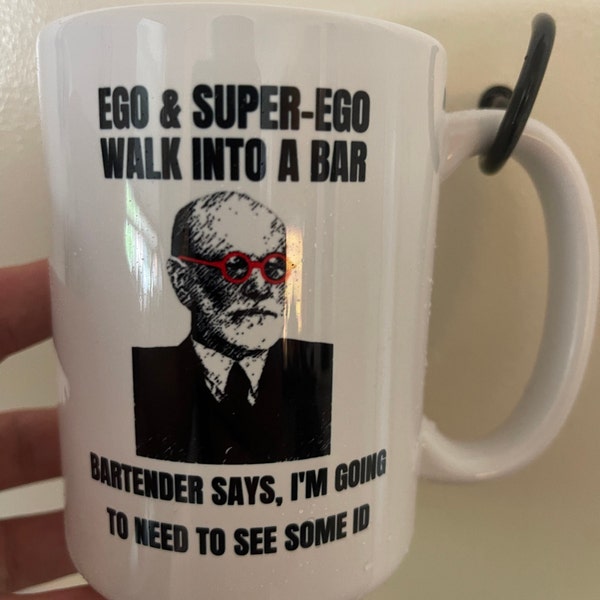 Funny Freud Joke Mug, Freud Mug, Psychologist Gifts, Psychologist Mug ...