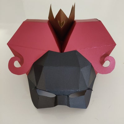 QUEEN of Hearts Mask Make Your Own Paper Mask With This Instant ...