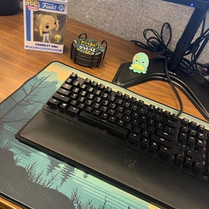 Anime Cafe Desk Mat, Lofi Aesthetic Large Mousepad, Serene Academia ...