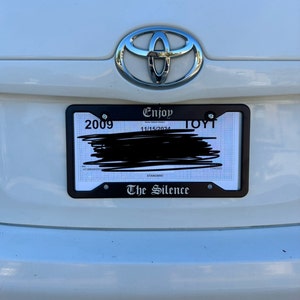 Custom Goth Text License Plate Personalized Car Accessories Goth Decor ...