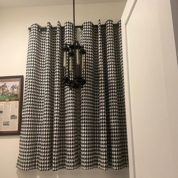 Pleated Lynn Block Print Cafe Curtain , Tier Curtains, Kitchen Curtains ...