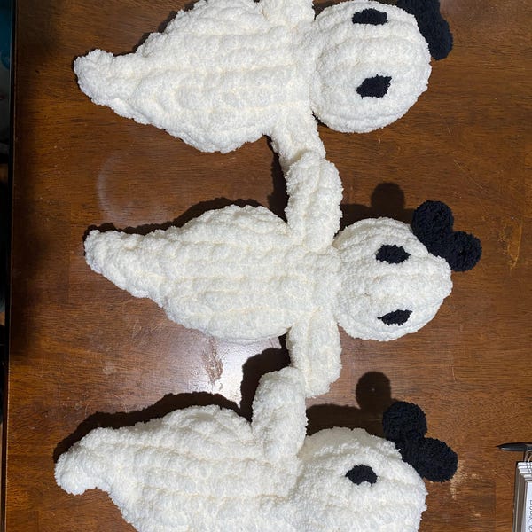 BABY BOO GHOST / Full Video Tutorial / Finger Knit Ghost Snuggler ...
