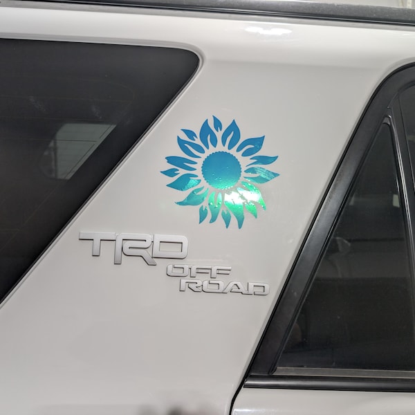 Rose Sticker, Rose Decal, Flower Sticker, Floral Car Window Decal, Rose ...