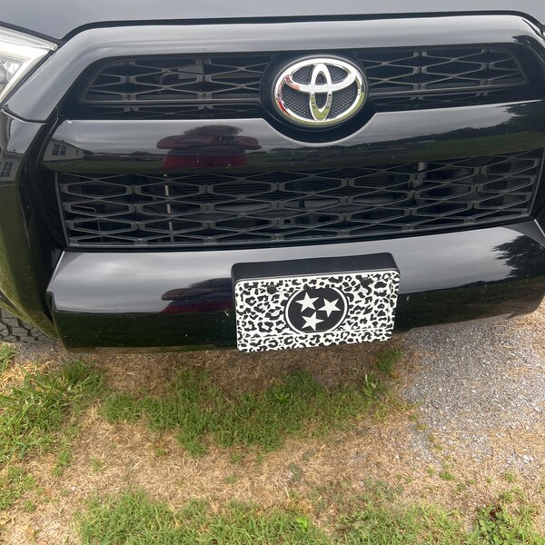 Colorful Checkered Smiley Monogram License Plate - Personalized Car Tag ...