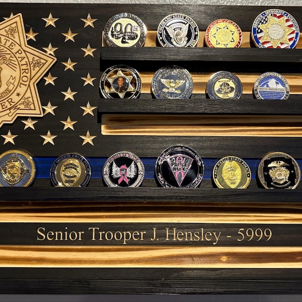 Firefighter Challenge Coin Display, Fire Hydrant, Gift for Firefighters ...