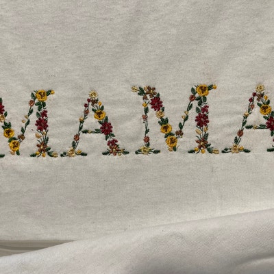 Floral Alphabet Machine Embroidery Design Small Letters With - Etsy