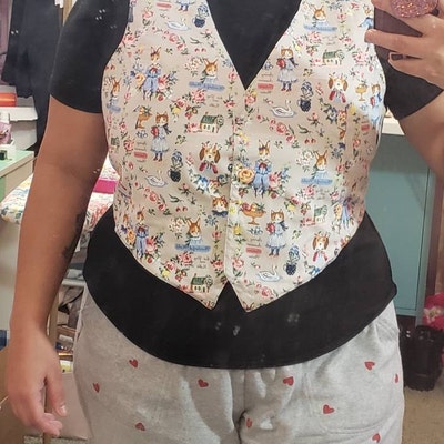 Cropped Waistcoat Sewing Pattern, Short Waistcoat, Ladies Vest, Women ...