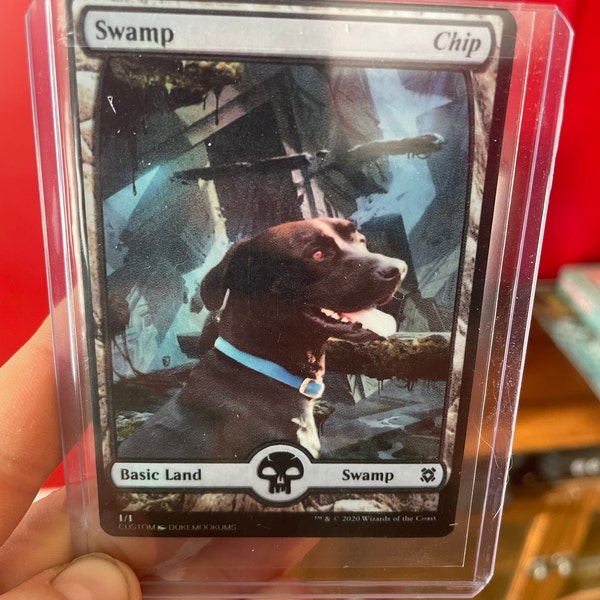 Personalized Pet Magic the Gathering Foil Land - Etsy