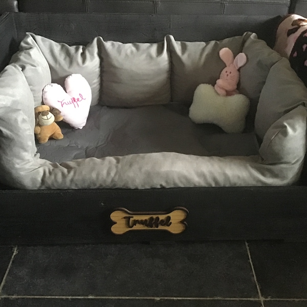 Wooden Dog Name Tag, Dog Kennel Sign, Personalized Pet Tag, Dog Room ...