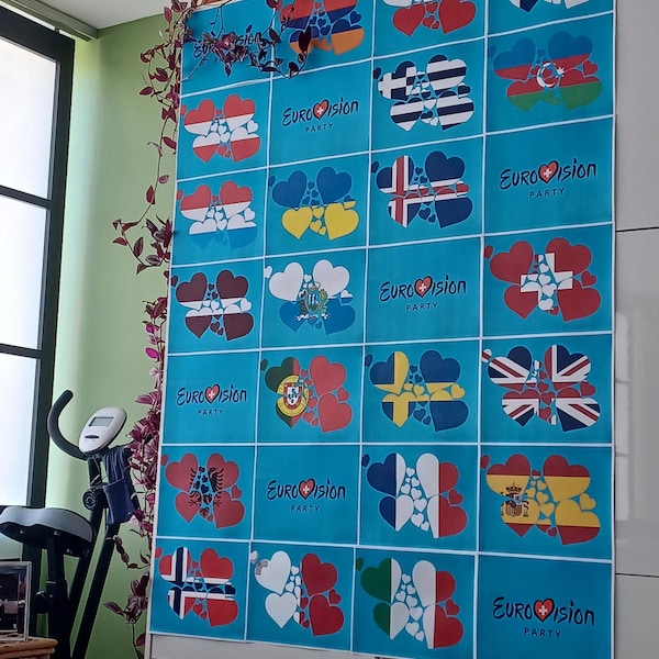 Printable Eurovision 2025 Photo Booth Party Props, High Quality PDF or ...