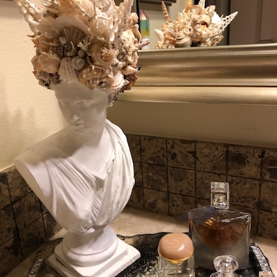 Greek Goddess, Art Nouveau, Victorian Home, Mother's Day Gift, Scallop ...