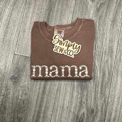 MAMA Applique Embroidery Design, Mama Arched Applique Embroidery Files ...