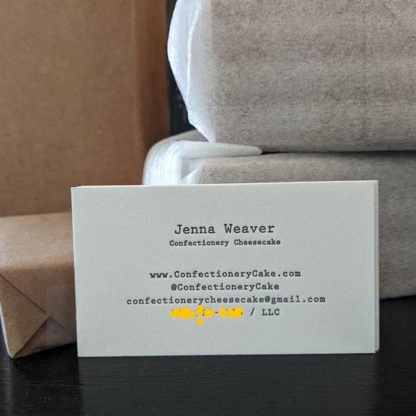 The Kennedy – Custom Letterpress Printed Calling Cards - Etsy