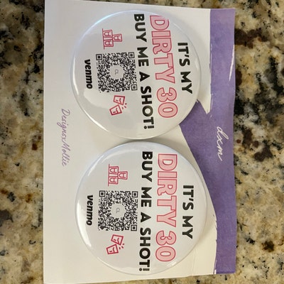 Birthday Venmo Pin Button - Etsy