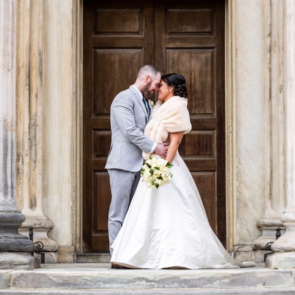 Brown Faux Fur Bridal Wrap, Wedding Fur Shrug, Bridal Fur stole fur ...