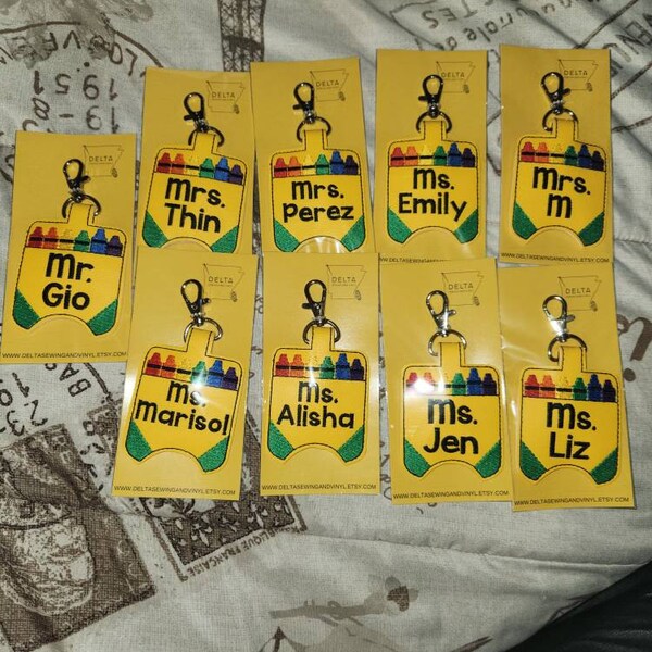 School Bus Keychain, School Bus Key Fob, Bus Driver Gift, Back to ...