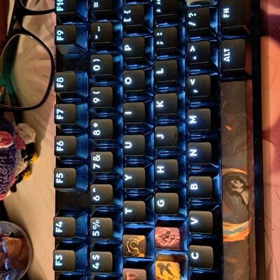 Valorant 115 Keysjett Full Set Keycaps Set OEM Profile Keycaps Artisan ...