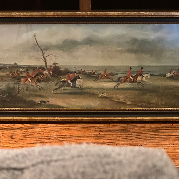 Vintage Fox Hunt Scene Decorative Tray, English Equestrian Decor - Etsy