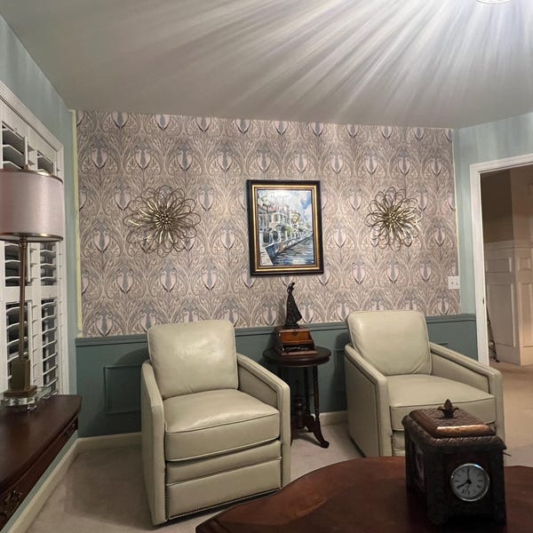 Mid Mod Wallpaper Creative Dreams by Pippa Shaw Pink Orange Circle Geo ...