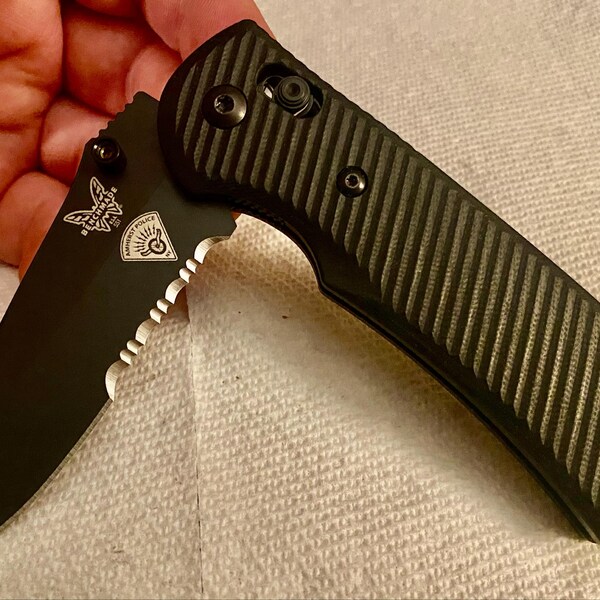 Titanium Flattop Deep Carry Pocket Clip for Sebenza -bead Blast Finish ...