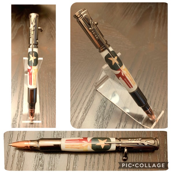 Punisher Texas Flag Pen Blank - Etsy