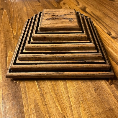 Spinning Pyramid Challenge Coin Holder Handmade Coin Display - Etsy
