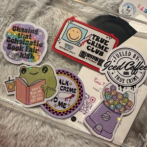 Book Shopping is My Therapy Bookish Sticker Ghosty Reading Kindle ...