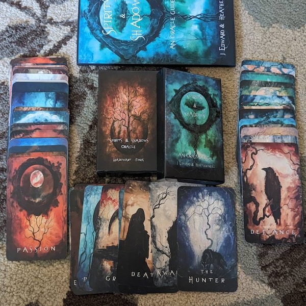 Spirits & Shadows Oracle Deck - 52 Card Intuitive Oracle Deck Featuring ...